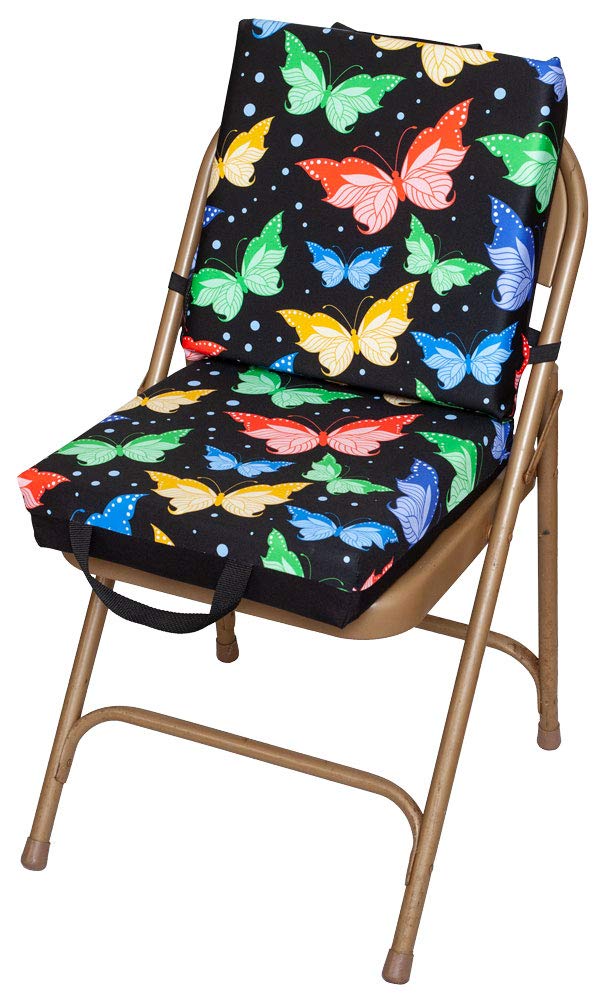 ABS Novelties Butterfly Pattern Double Cushion (Black)