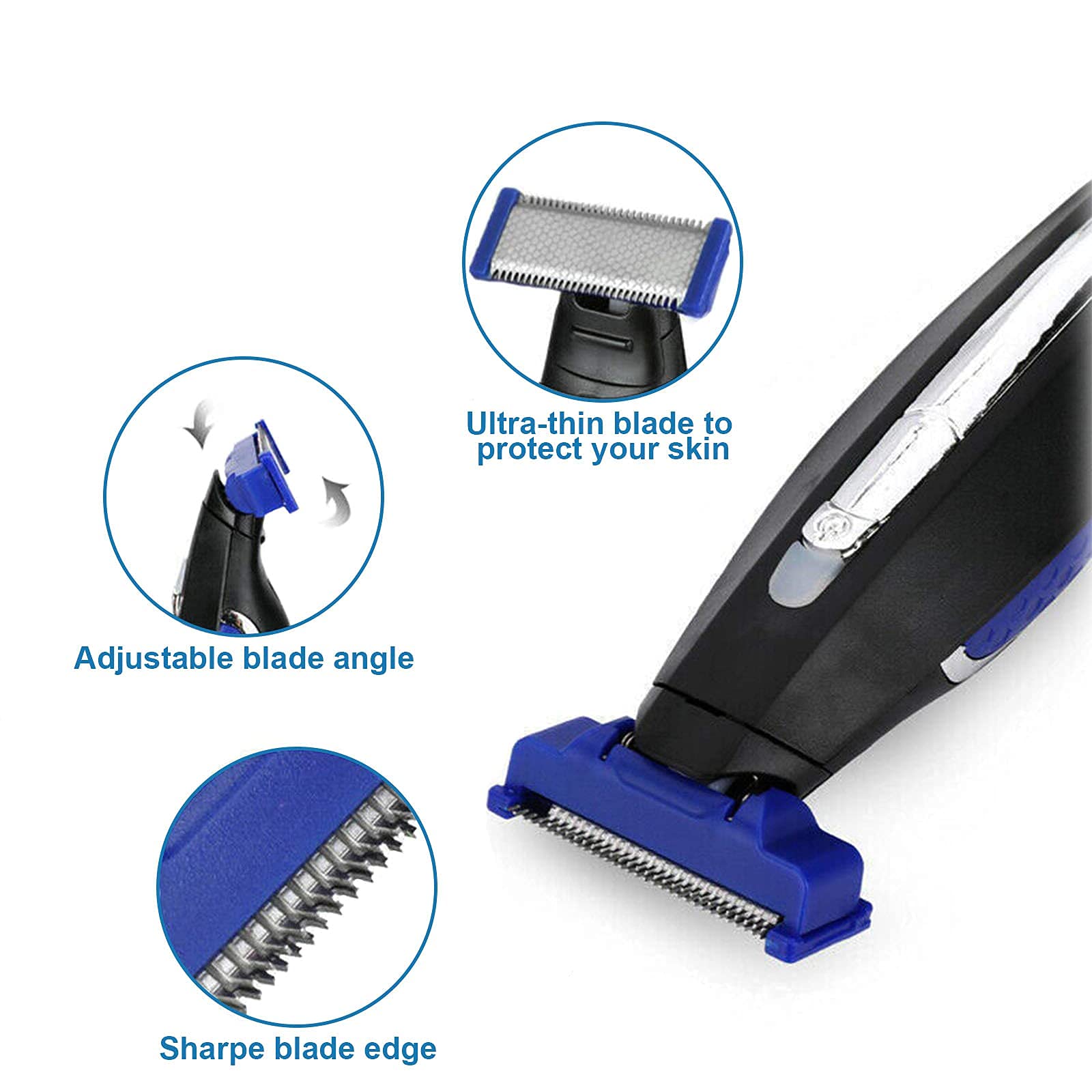 LinMei Solo Replacement Head Compatible for 1st Generation Microtouch Solo Mens Shaver with USB Charger for Electric Micro Trimmer