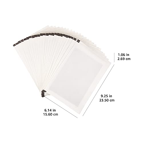 Amazon Basics Paper Shredder Sharpening & Lubricant Sheets, Pack of 24, White