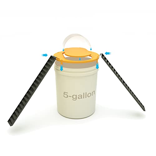 2Packs Mouse Trap Bucket - Bucket Lid Mouse Trap, Auto Reset Design Balance Mouse Trap for Indoor & Outdoor ,5 Gallon Bucket Compatible