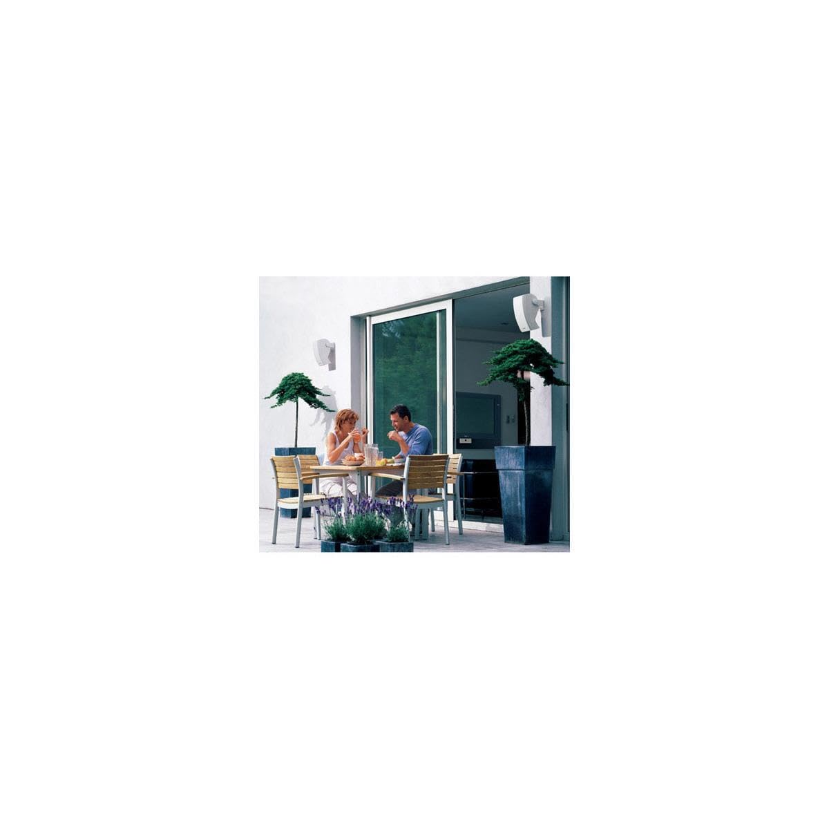 2 Pack 251 Outdoor Environmental Speakers (Pair), Black with H&A 16 AWG Speaker Wire 100'