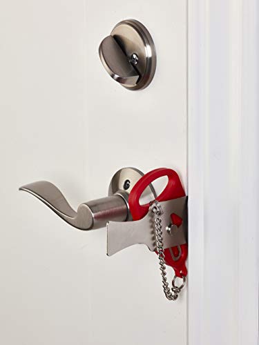Addalock the Original Portable Door Lock by Rishon Enterprises Inc. (1 Piece), for Home Security, Apartment Security Lock, Travel Door Lock, AirBNB Lock and Dorm Room Essentials