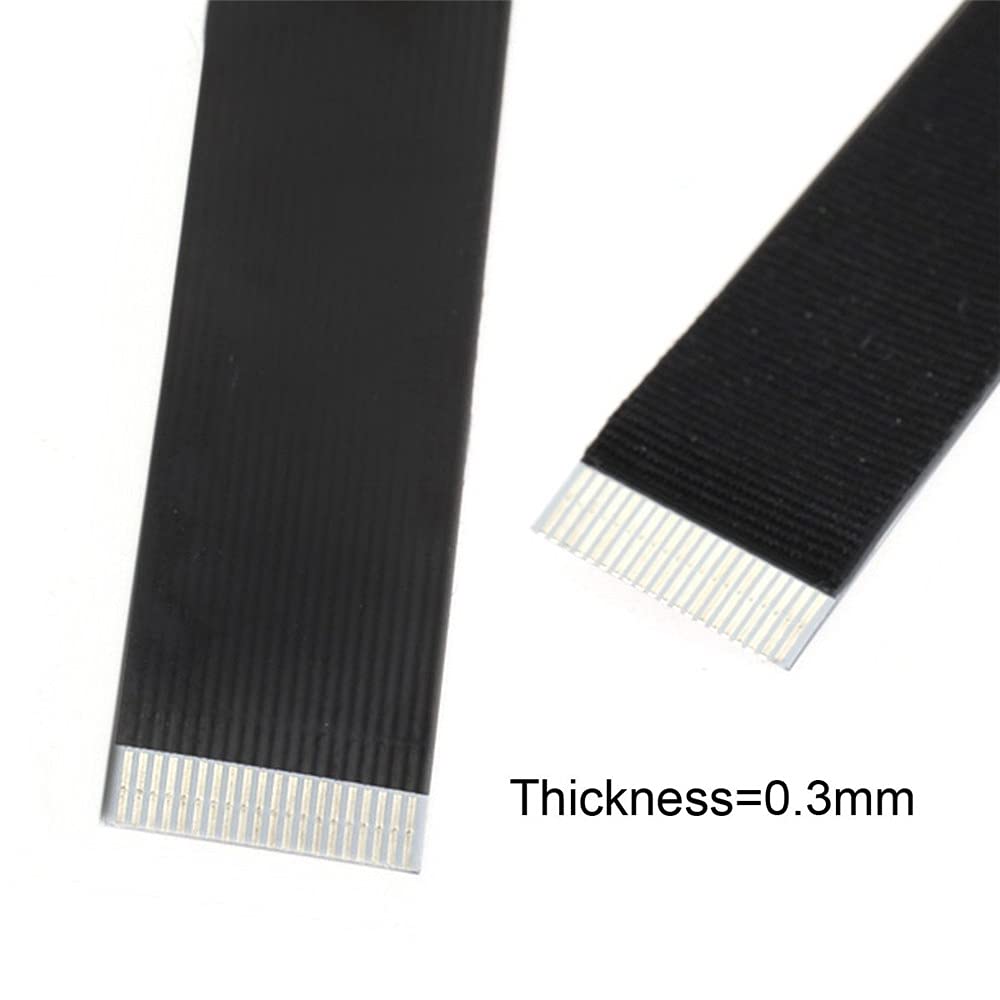 Xiwai 2.0M Up Angled USB 2.0 Type-A Male to Micro USB 5Pin Male Data Flat Slim FPC Cable for FPV & Disk & Phone