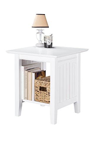 AFI Nantucket Chair Side, End Table (20" x 20"), White