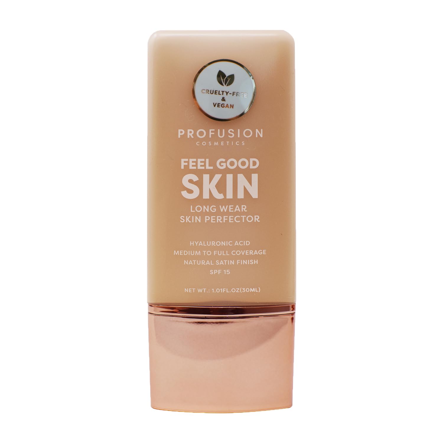 Profusion Cosmetics Lightweight Liquid Foundation for a Flawless and Elegant Radiance, Breathable Makeup for Improves Uneven Skin Tone, Cruelty-Free - Medium 1
