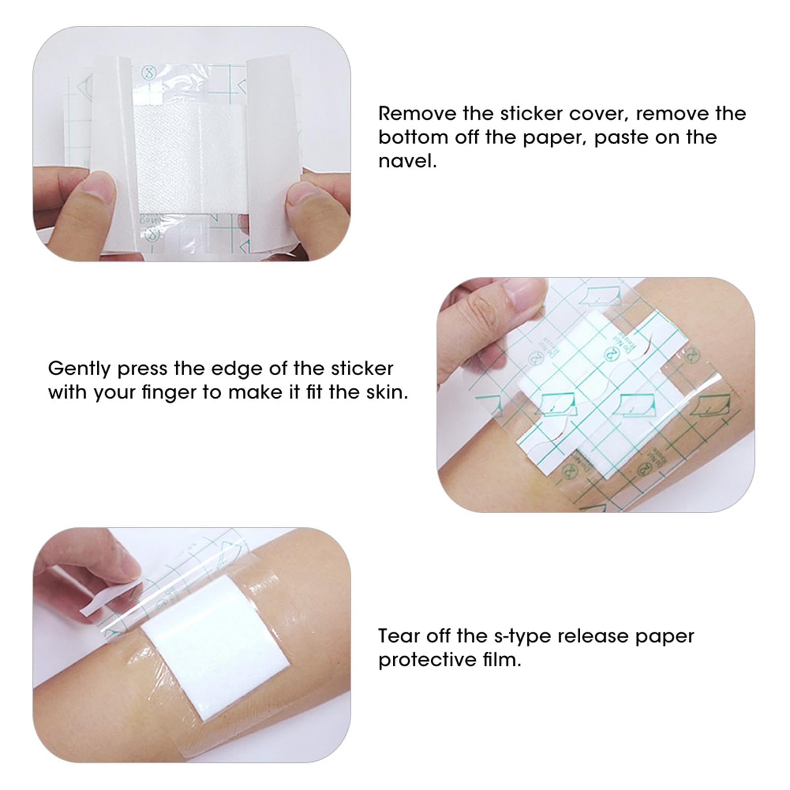 Baby Navel Stickers, 10pcs Waterproof Navel Sticker for Baby's Bath and Swimming, Belly Button Protectors for Infant Newborn Baby(10pcs)