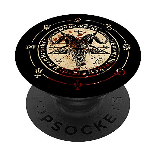 Seal Of Baphomet Occult Pentagram Goat Satanic Occult PopSockets PopGrip: Swappable Grip for Phones & Tablets