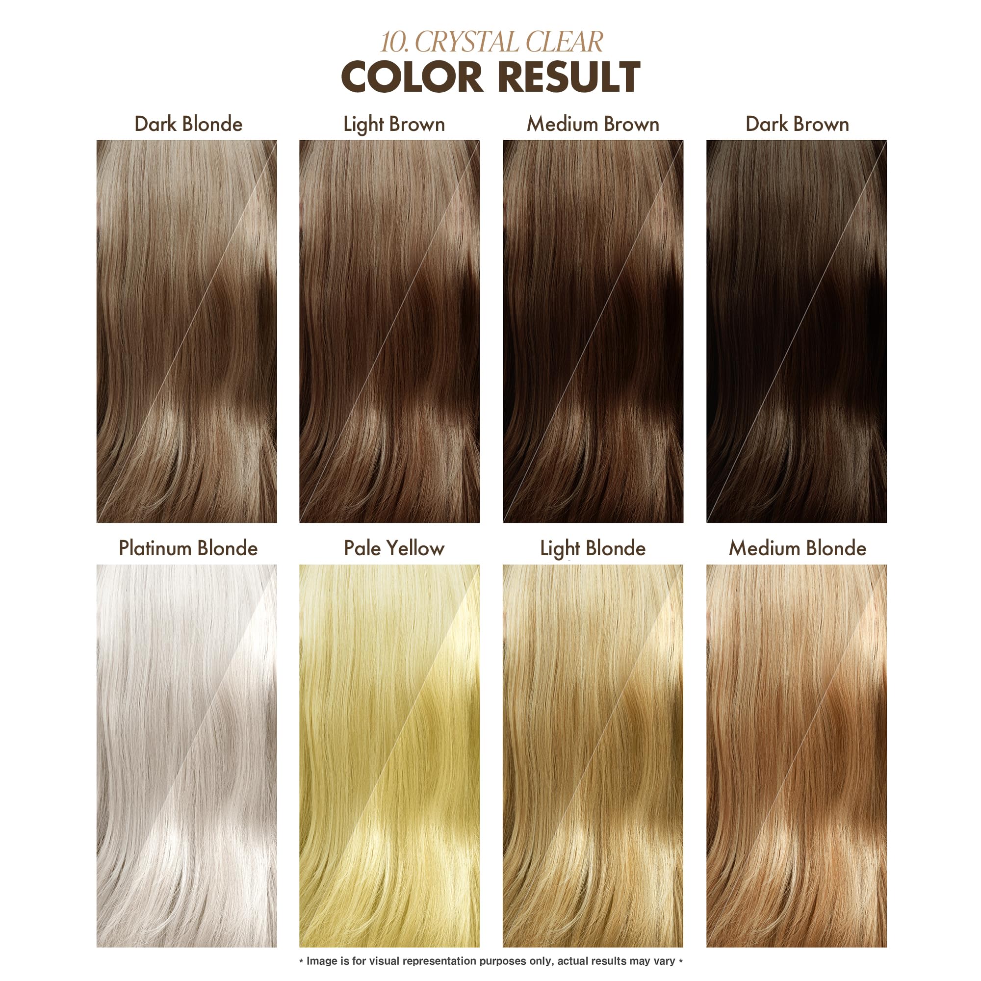 Adore Semi Permanent Hair Color - Vegan and Cruelty-Free Clear Hair Dye - 4 Fl Oz - 010 Crystal Clear (Pack of 2)