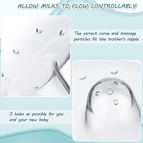 8 Pieces Contact Nipple Protector Nipple Breastfeeding Everters with Carrying Case Silicone Nipple Extender Without BPA for Helping Moms Breastfeeding Flat Inverted Nipples (Clear,20 mm/ 0.78 Inch)