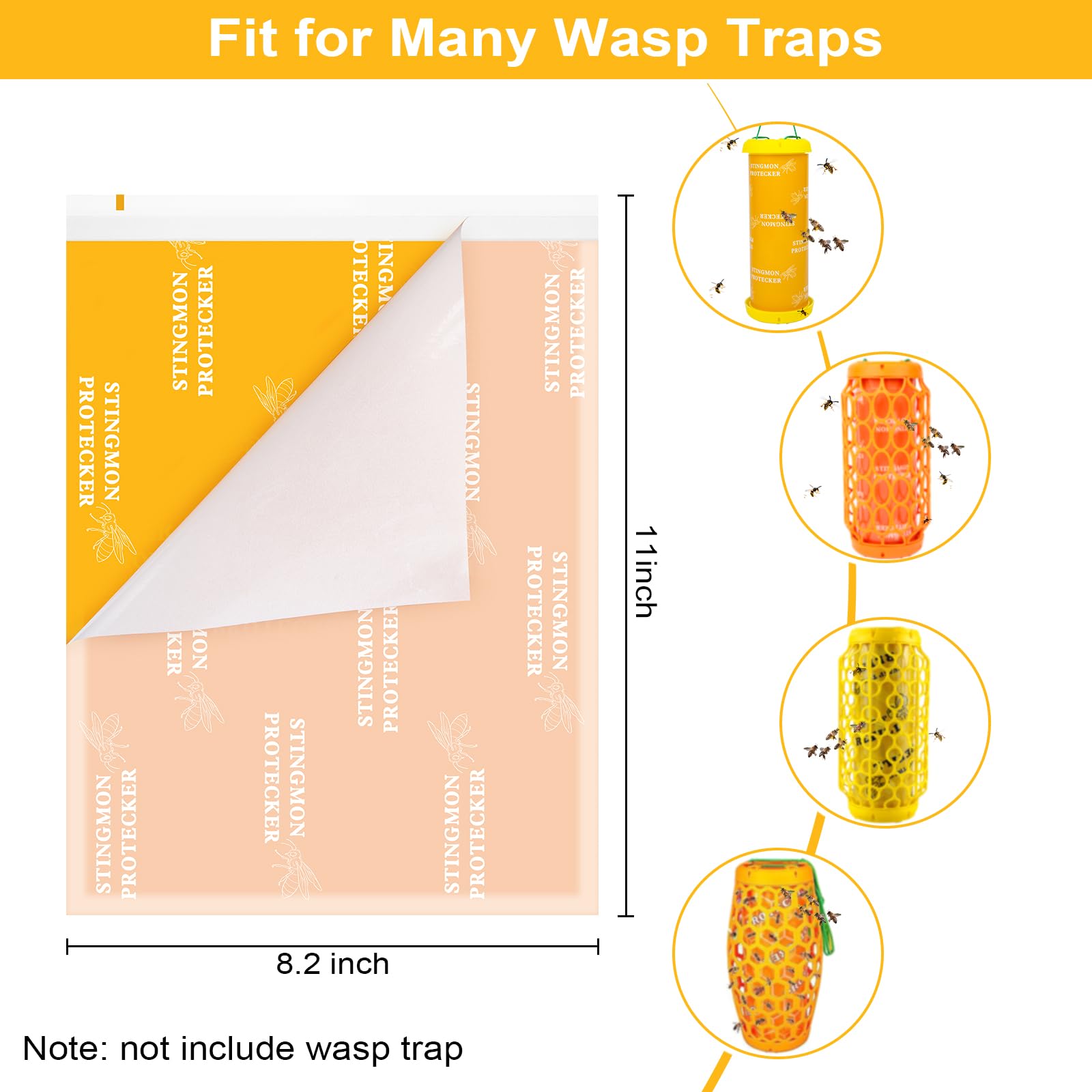 2 Pack Wasp Traps Outdoor Hanging Yellow Jacket Trap Carpenter Bee Traps for Outside Hornet Traps Insect Bug Flies Wasp Killer