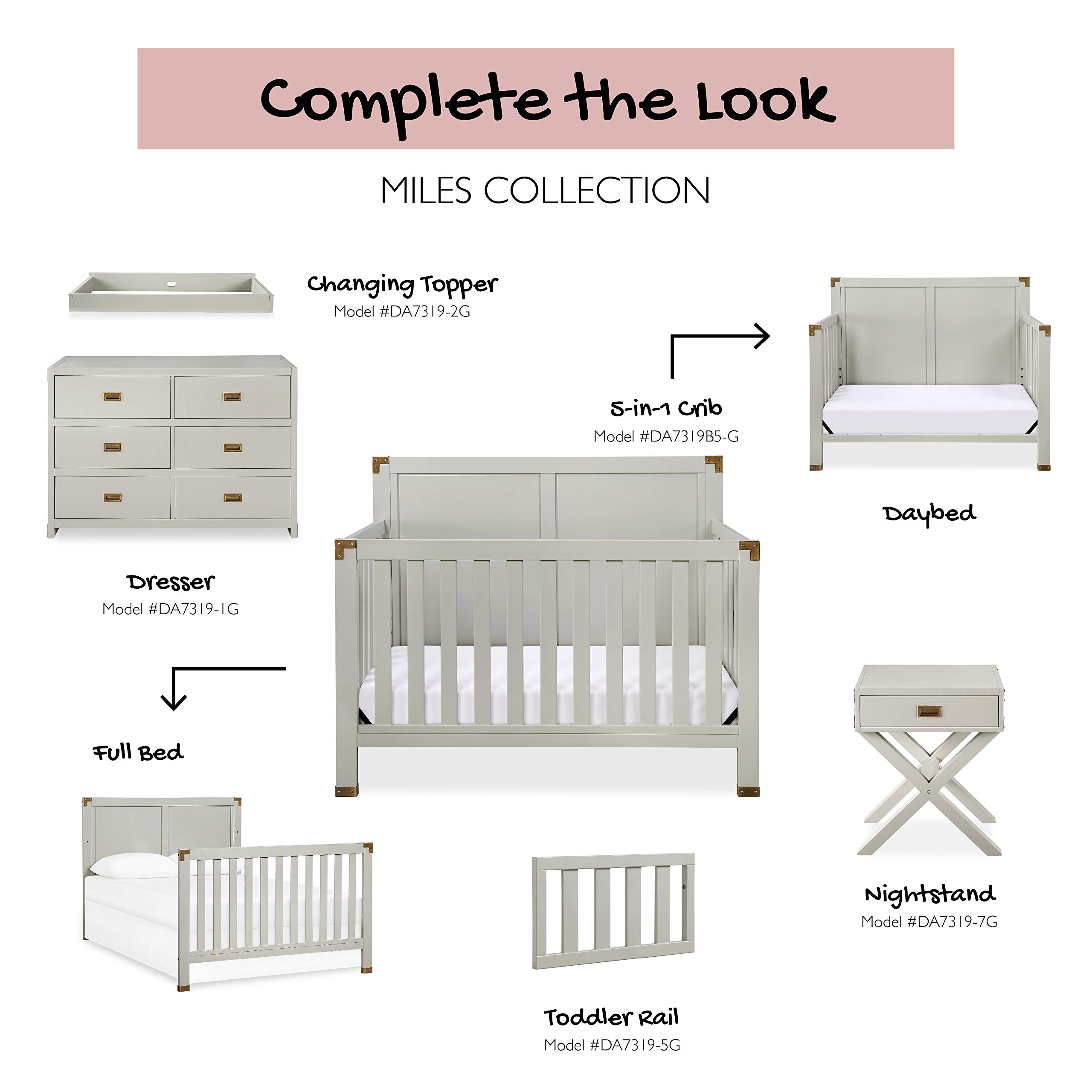 Baby Relax Miles Toddler Guardrail, Graphite Grey