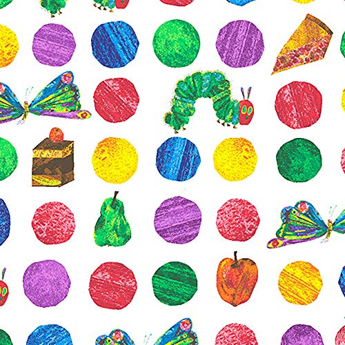 Hungry Caterpillars by Eric Carle for Andover Fabrics by The Yard