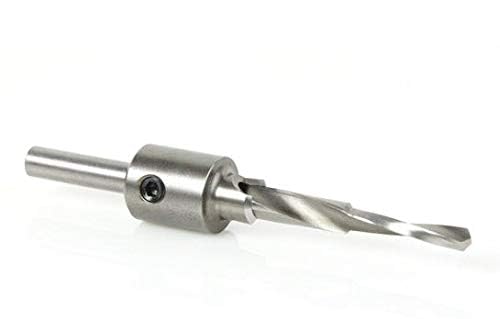 Amana Tool - 55650 Rta Furniture Drill/Countersink Assembly 10mm Dia x 106mm Long x 7mm Sh