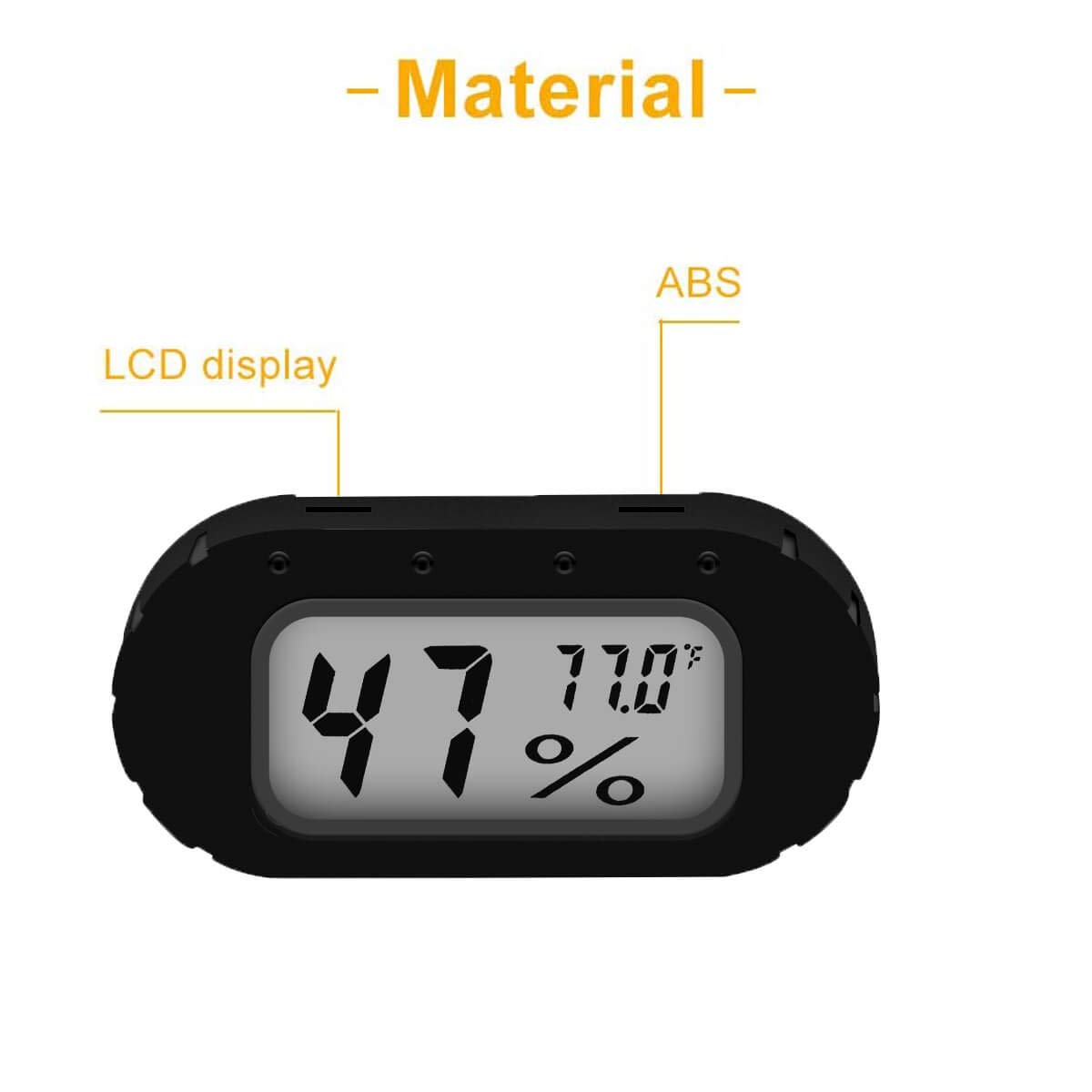 12 Pack Mini Digital Electronic Thermometer Hygrometer, Indoor Thermometer, Hygrometer LCD Display Fahrenheit (Fahrenheit), Suitable for humidifiers, greenhouses, Gardens, basements