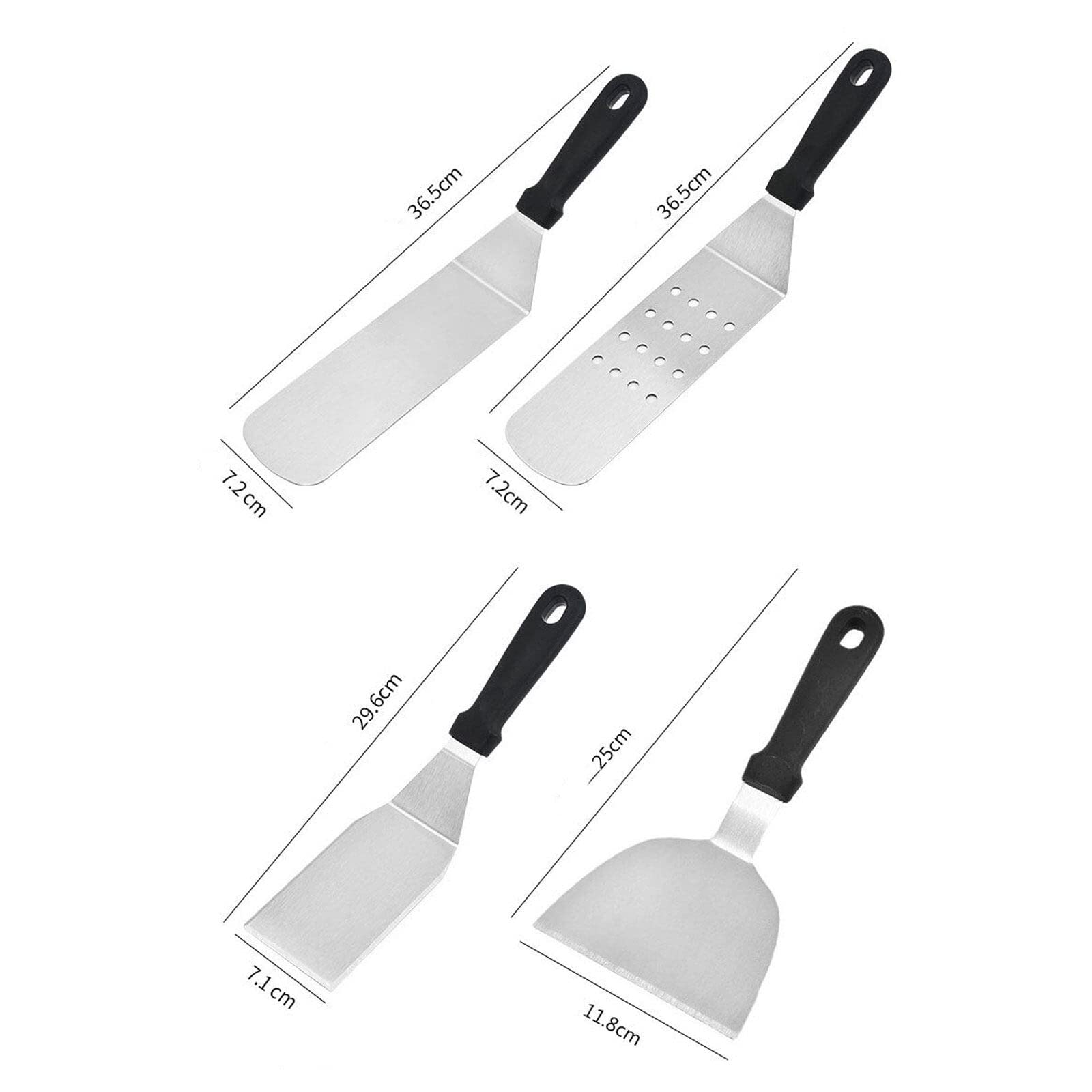 13Pcs Grill Tool Set BBQ Grilling Tool Kit Griddle Accessories Tools Stainless Steel Flat Top Grill Accessories Set with Spatulas Tongs Scraper Egg Rings with Portable Bag