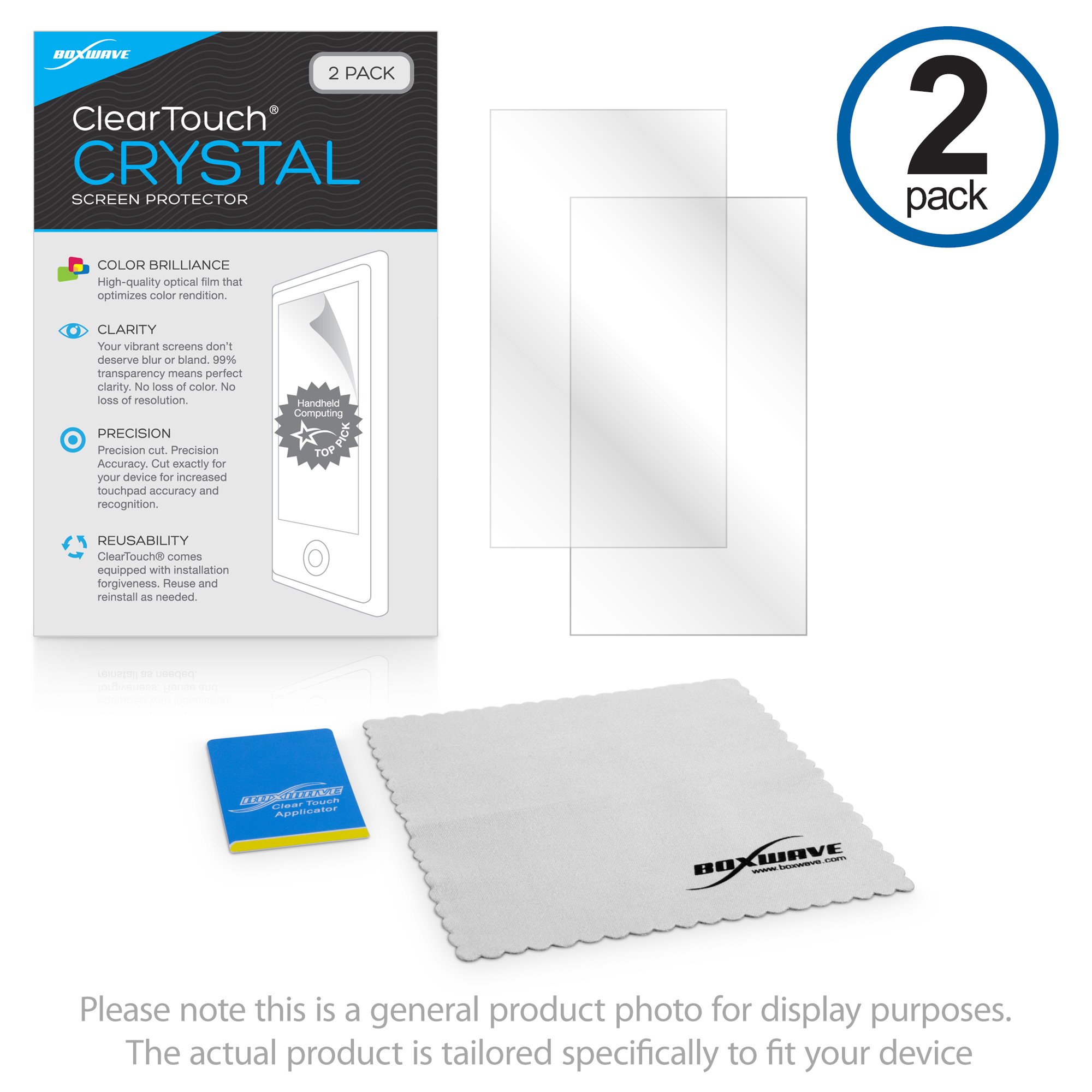 BoxWave Screen Protector Compatible with Samsung Family Hub Refrigerator with AKG Speaker - ClearTouch Crystal (2-Pack), HD Film Skin - Shields from Scratches