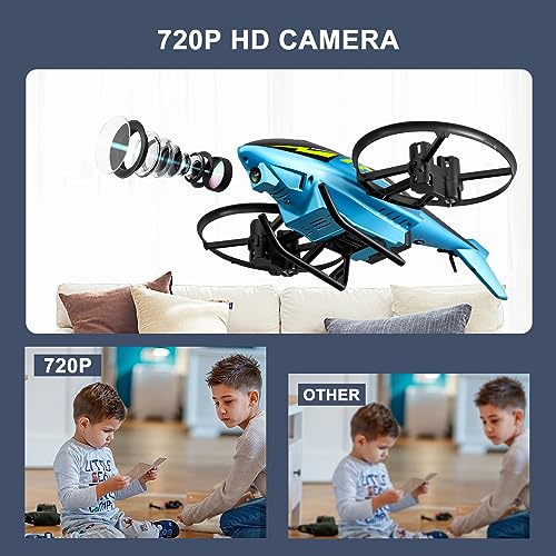 4DRC M3 Drone with 1080p Camera for Adults Kids,HD FPV Live Video RC Helicopter Quadcopter for Beginners Toys Gifts,With 2 Battery,3D Flips,Gestures Selfie, Altitude Hold, One Key Start,Trajectory