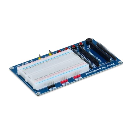 sb components Raspberry Pi Pico Breadboard Kit with Raspberry Pi Pico for Multi-Purpose Microcontroller Board with Pi Pico Breadboard Kit Breakout Board for Projects