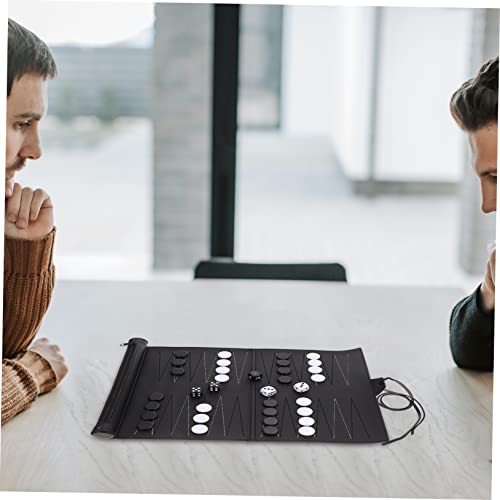 3 Pcs Backgammon Board Travel Backgammon Portable Chess Travel Chess Board Folding Chess Board Set Chess Game Board Set Beginner Chess Board Portable Backgammon Board Chess Supply