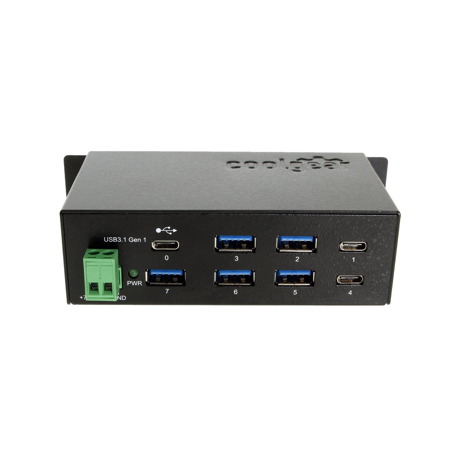 7 Port USB 3.2 Gen 1 Type-C Hub w/ESD Surge Protection & USB-C Upstream