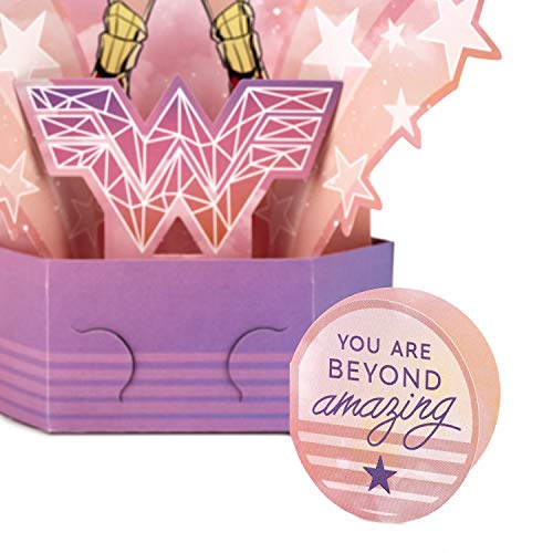 Hallmark Wonder Woman Paper Wonder Pop Up Musical Birthday Card (Plays Wonder Woman Theme)