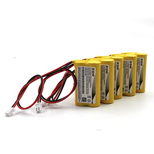 elxjar (5-Pack) 2.4V 600mAh Battery Replacement Exit Sign Emergency Light Exitronix 10010036 Lithonia 10010034 Interstate NIC1394 BEL-179