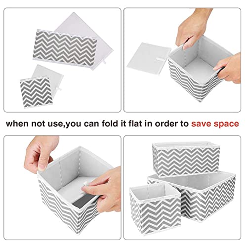 8pcs Drawer Storage Organizer Versatile Sturdy Storage Box for Socks Underwear Bra