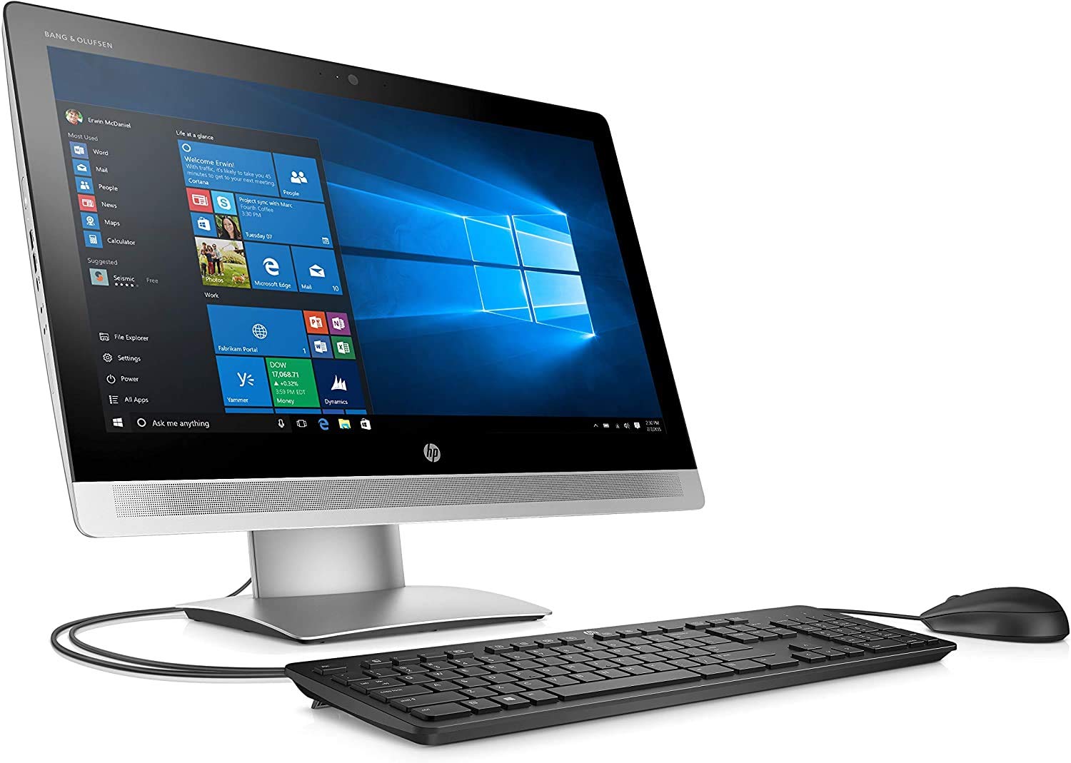 HP EliteOne 800 G2 Non Touch 23 FHD All in One PC - Intel Core i5-6500 3.2GHz 16GB 256GB SSD Webcam WiFi Windows 10 Pro Without CD ROM(Renewed)