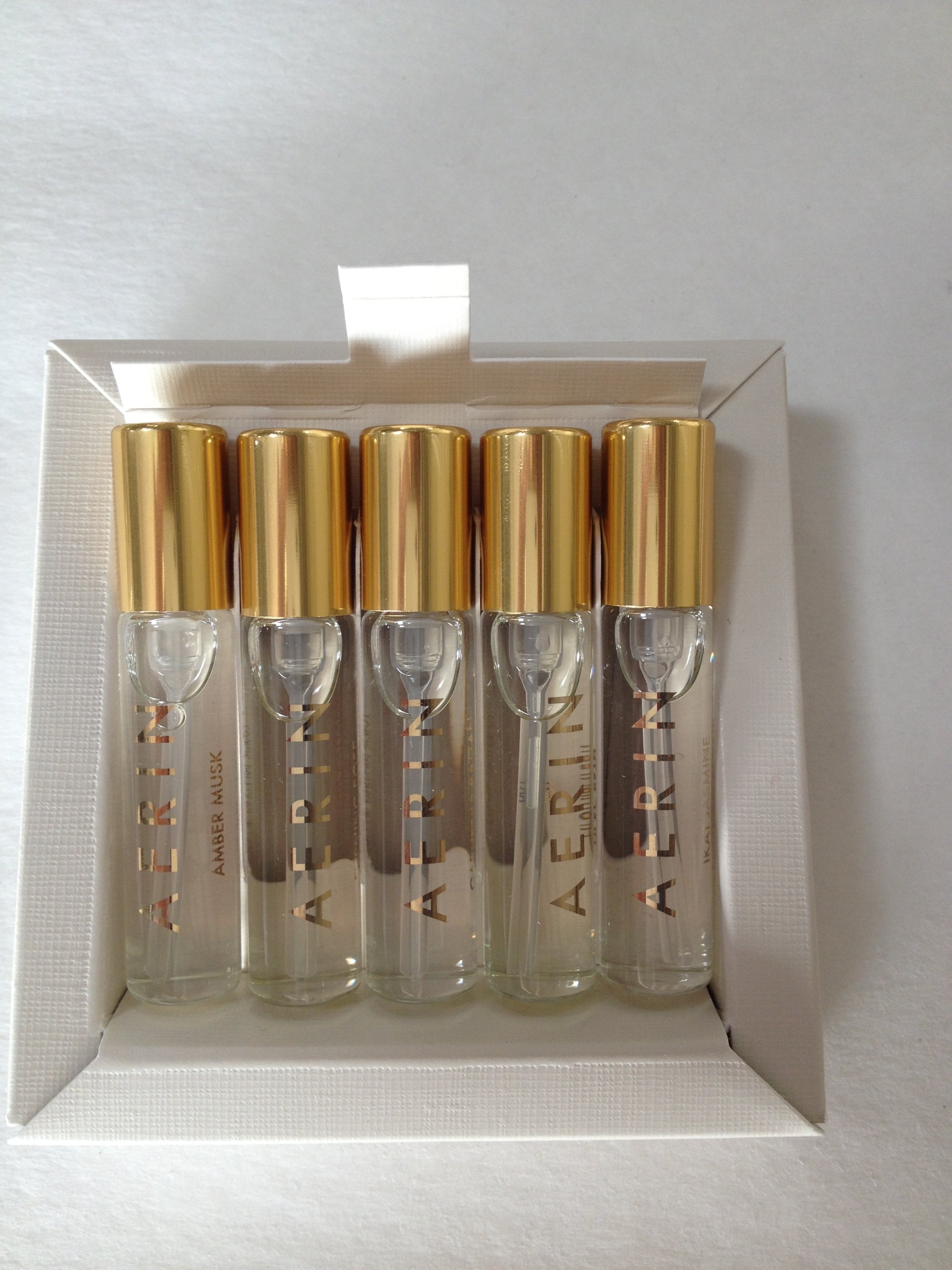 Aerin the Fragrance Collection Gardenia Rattan, Amber Musk, Lilac Path, Ikat Jasmine, Evening Rose