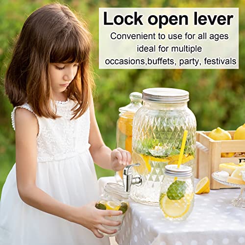 24 Pieces Beverage Dispenser Spigot Bulk Push Style Spigot Water Cooler Faucet Replacement Plastic Lever Spout Water Dispenser Spigot for Juice Lemonade Beverage Dispenser