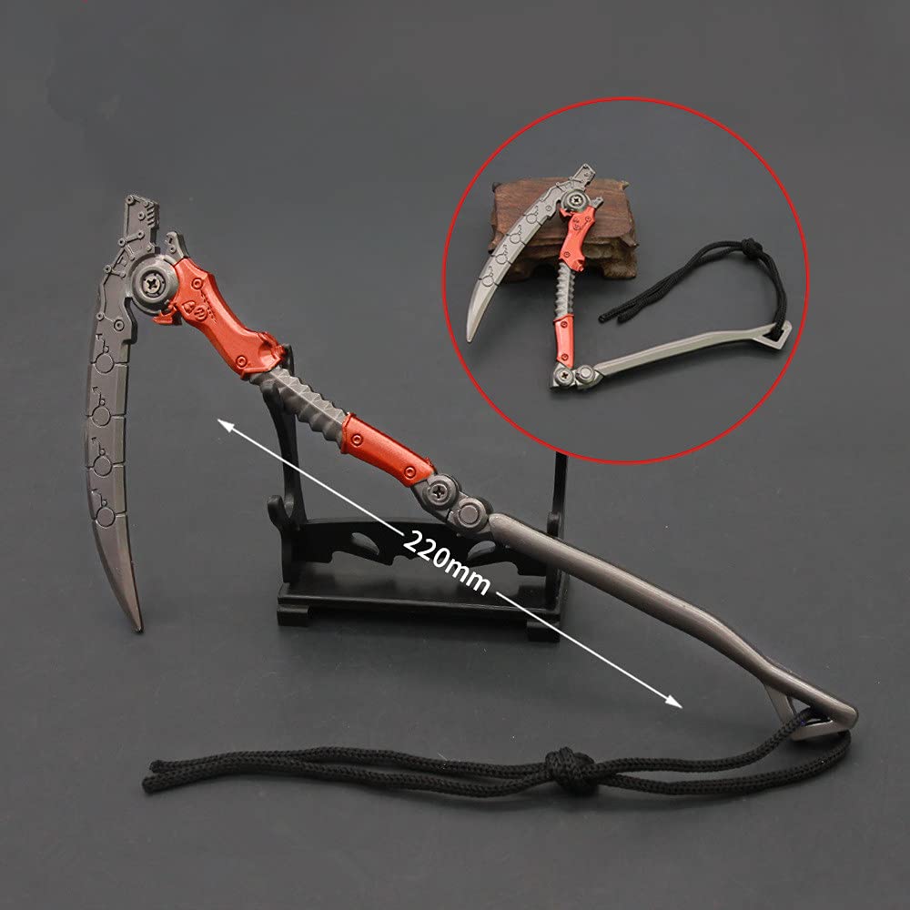 APEX Revenant Heirloom Metal Scytche Dead Man's Curve Action Figures Toys Collection Gift Party Supplies Desk Decoration 9inches(Foldable)