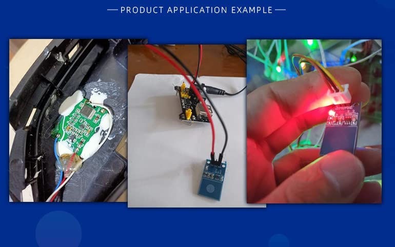 Fielect 8-Key Capacitive Touch Sensor Pad Module TTP226 for Arduino,Replacing The Traditional Touch Button