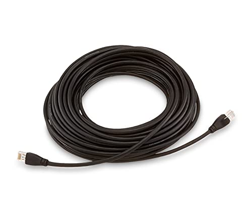 Amazon Basics RJ45 Cat-6 Ethernet Patch Cable, 1Gpbs Transfer Speed, Gold-Plated Connectors, 50 Foot for PC, TV, Tablet, Router, Printer, Black
