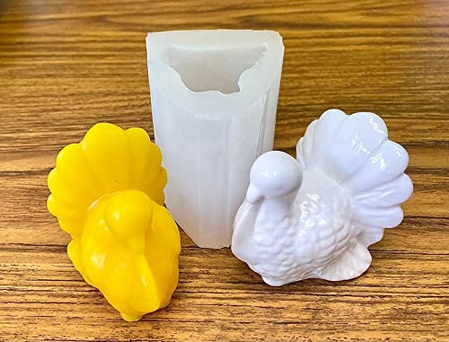 2 1/4'' small 3D silicone turkey mold candle soap TheHandmadeCharm