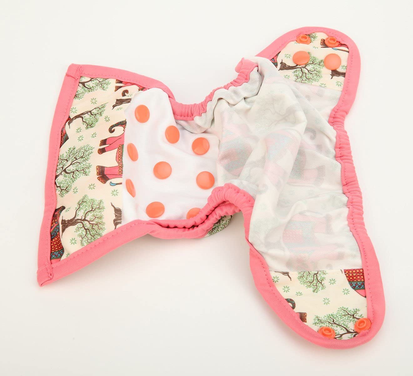 3 Newborn Baby Diaper Covers Nappies 8lbs-11lbs for Girls (Elephant Tree)