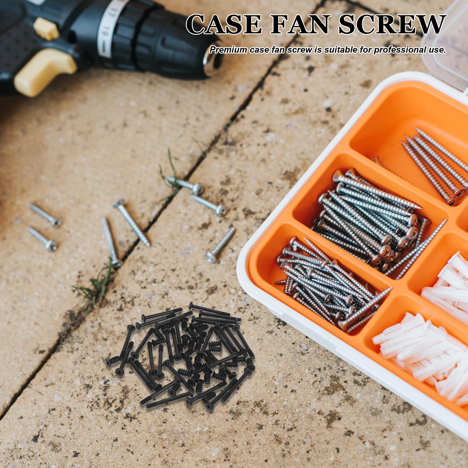 ULTECHNOVO 60pcs Laptops Computer Screw Kit Short Screws CPU and Motherboard Case Fan Mount Screws Self- Tapping Screws Small Screws Assortment Kit Case Fan Screw Kit Ssd Socket