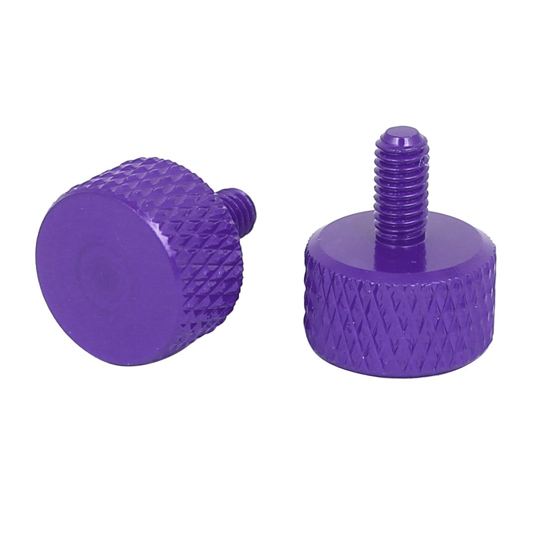 Aexit Computer PC Cleaning & Repair Graphics Card Aluminum Alloy Knurled Thumb Screws Purple Computer Screws M3x6mm 4pcs