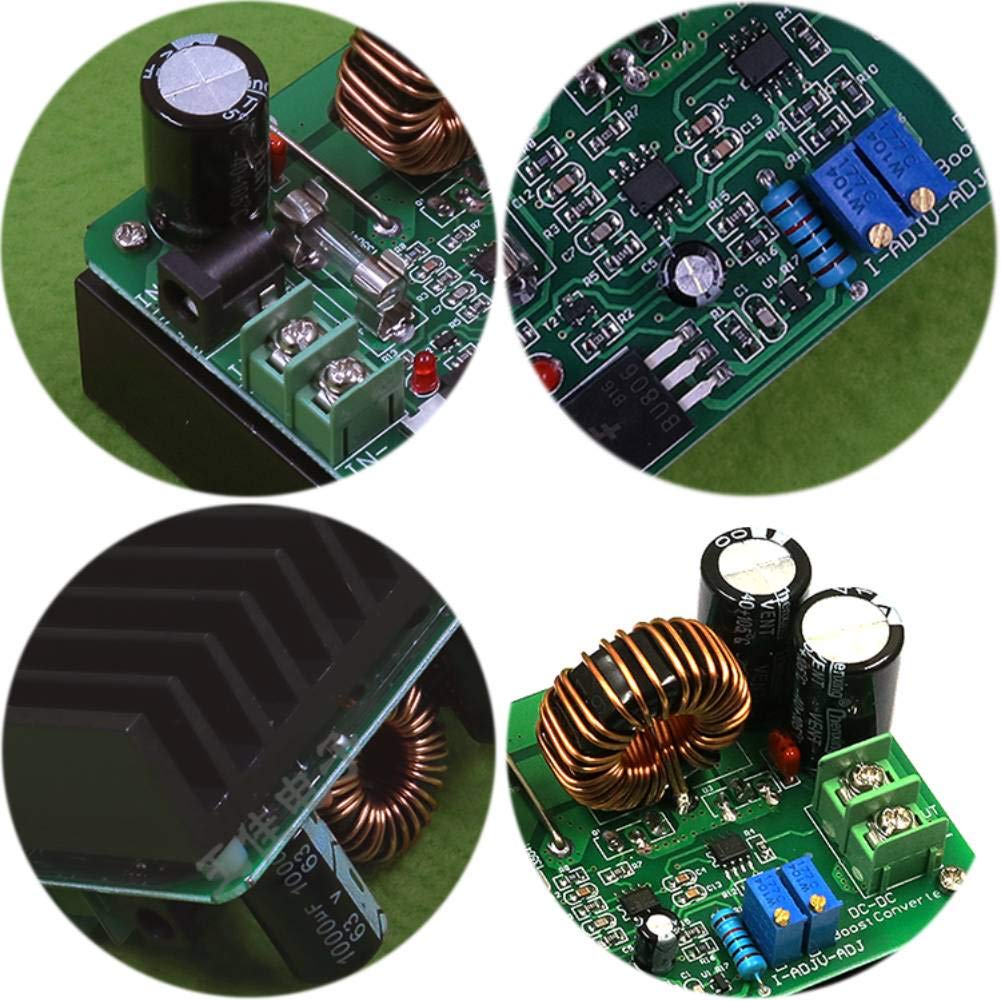 Apoesar 600W High Power DC to DC Boost Converter DC 12-60V to 12-80V Boost Module Board Step-up Transformer