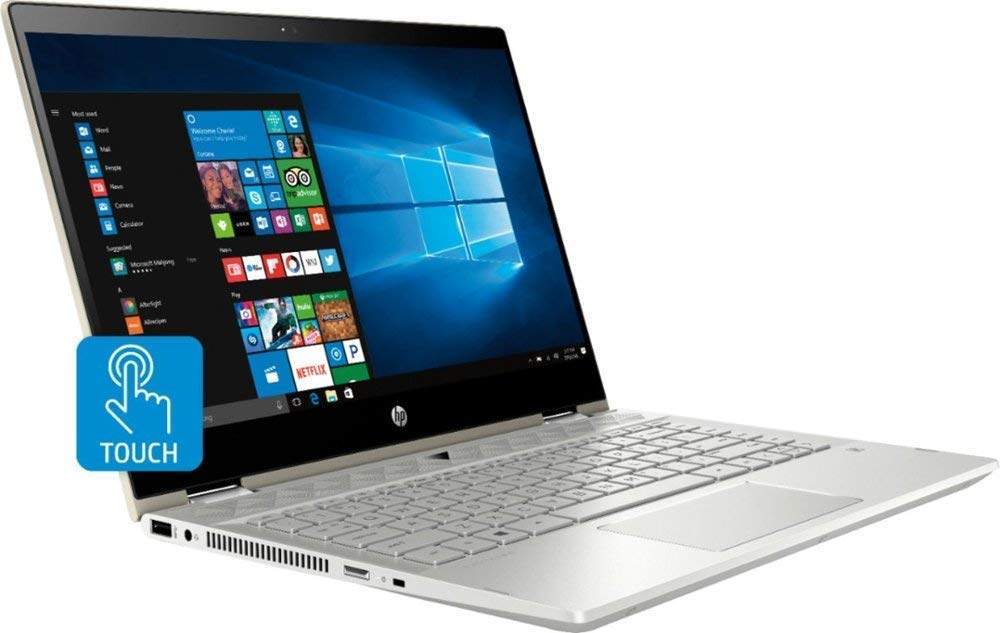 HP Pavilion X360 2-in-1 2019 Flagship 14" Full HD IPS Touchscreen Laptop/Tablet, Intel Quad-Core i5-8250U 8GB DDR4 128GB SSD 802.11ac Bluetooth 4.2 Fingerprint Reader Backlit Keyboard Win 10 (Renewed)