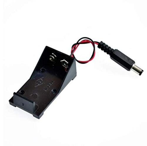 Lysee 3D Printer Parts & Accessories - 5 pcs 5.52.1 mm 9V Battery Holder Box DC Plug Socket Battery Holder for