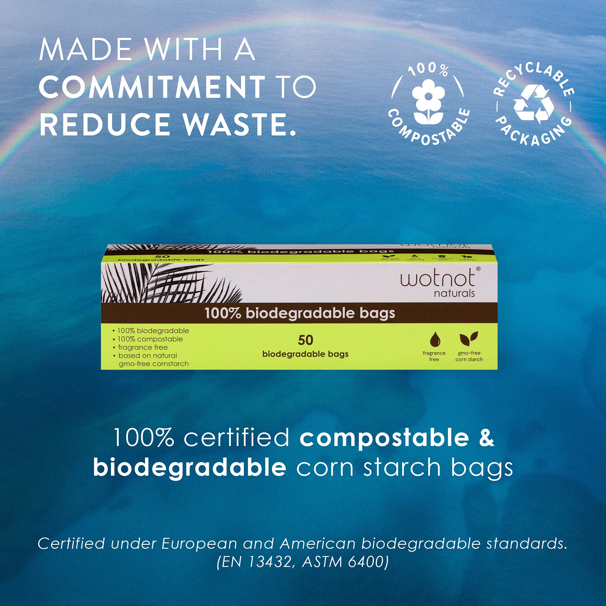 Wotnot - Biodegradable Diaper Bags, 50 Count (Pack of 3)