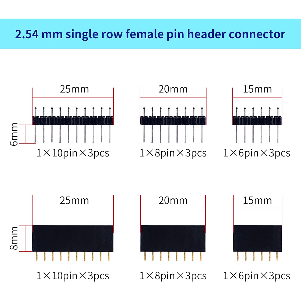 GeeekPi Electronic Fun Kit,with 3PCS Half Sized Breadboard Cable Resistor LED Potentiometer for Electronic Learning Kit, Compatible with Arduino IDE, UNO R3, MEGA2560, Raspberry Pi Range(Black)