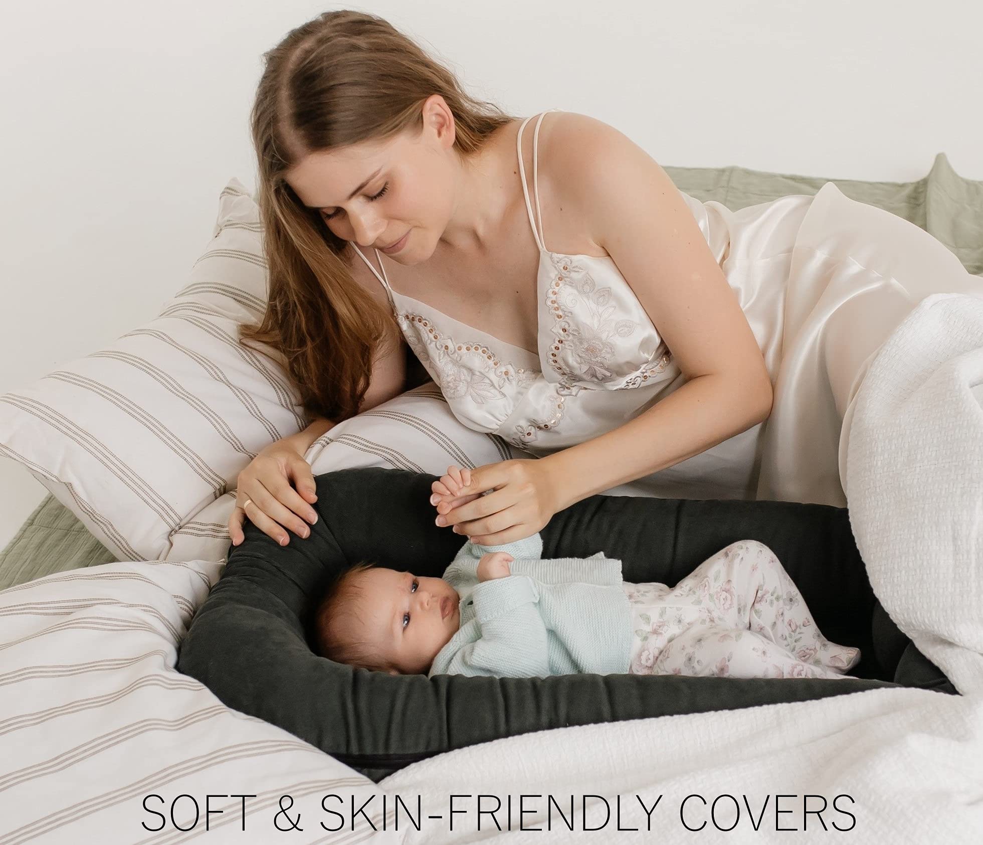Lounger Cover by Sofia Amber β Cover ONLY for DockAToT and Sleepyhead Deluxe + Docks - Baby nest Sleep Pod Replacement Extra Cover - Emerald