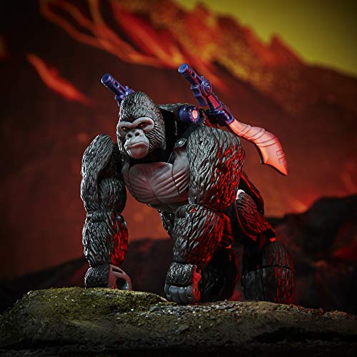 Transformers Toys Generations War for Cybertron: Kingdom Voyager WFC-K8 Optimus Primal Action Figure - Kids Ages 8 and Up, 7-inch