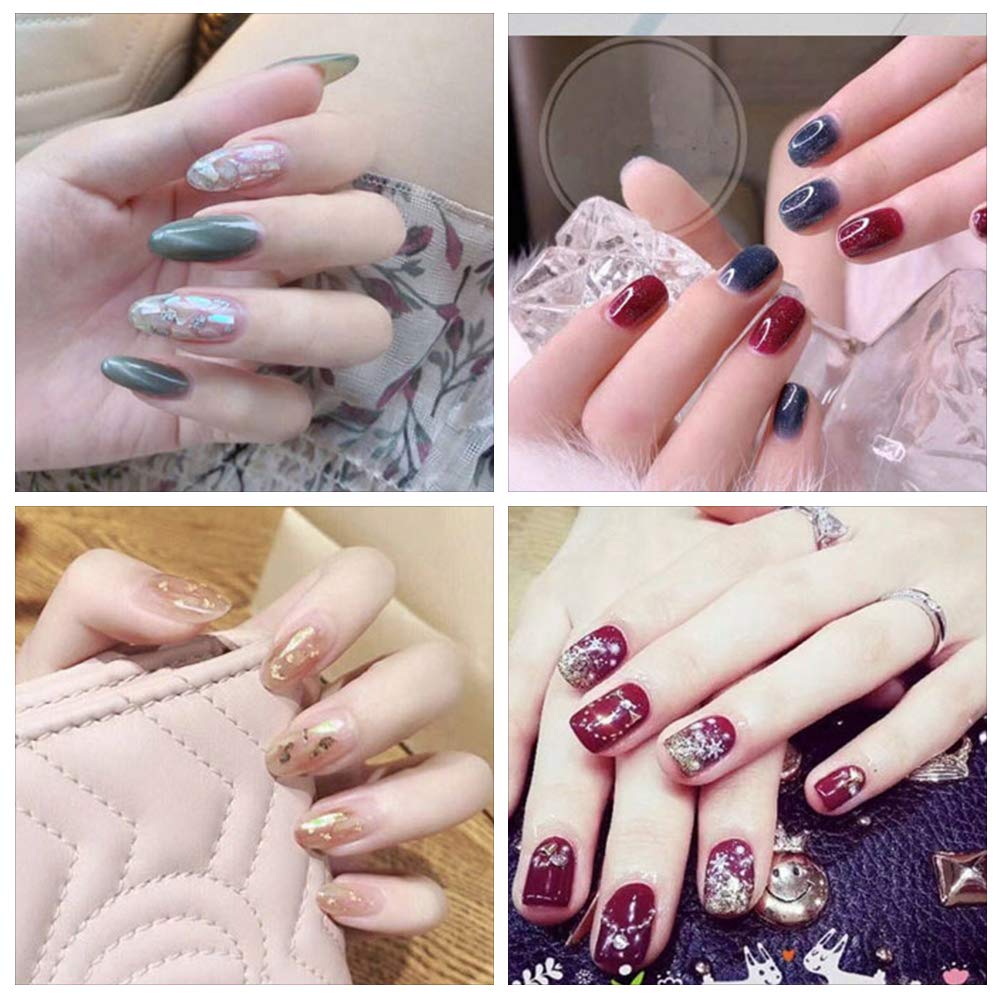 14 Sheets Nail Wraps Full Nail Art Polish Stickers,Self-Adhesive Nail Art Decals Strips Manicure Kits Nail Art Designs