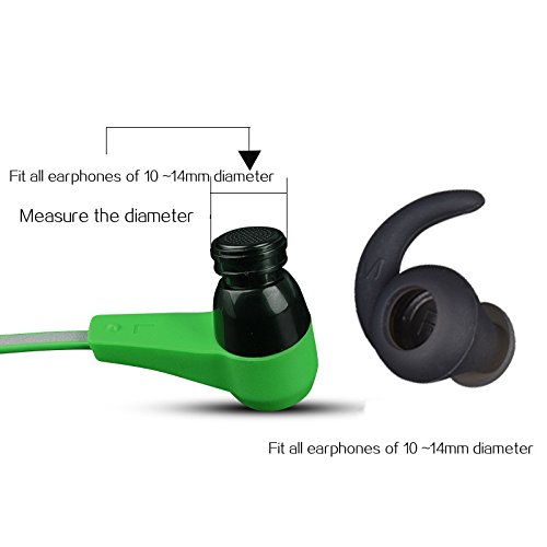 3 Pairs (S M L) Anti-Slip Silicone Eartips Earbuds Eargels Compatible with JBL Synchros Reflect BT Sports Wireless Earphones
