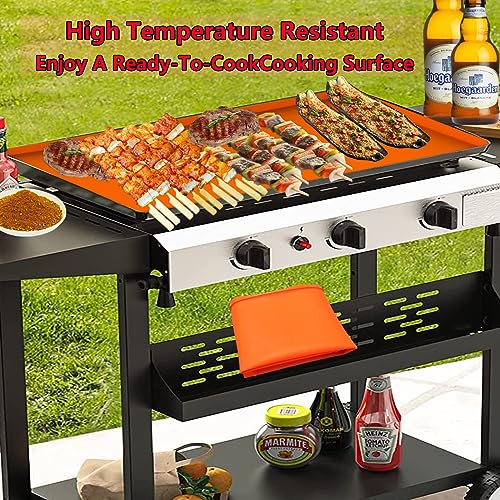 36" Silicone Mat for Blackstone Griddle Top - Food Grade Silicone Griddle Mat for Blackstone, Protect Griddle from Rodents, Insects, Debris, and Rust, All Season Cooking Protective Cover (36-Inch)