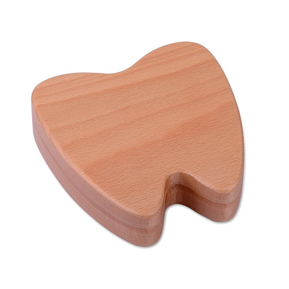 Artinova Baby Teeth Keepsake Box Wooden Box Tooth Shaped Box for Boys Girls, ARTA-0060