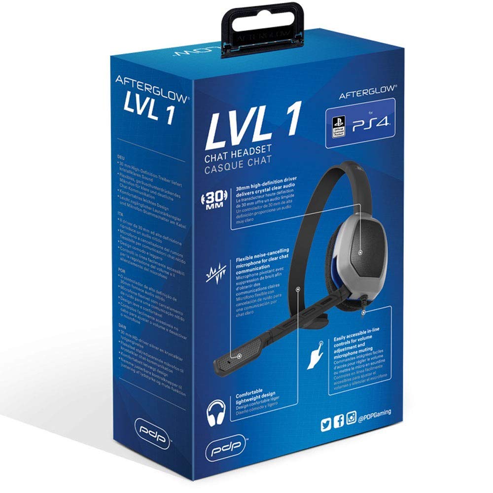 Afterglow LVL 1 Chat Headset for PS4