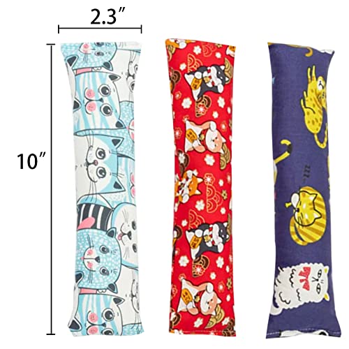 3 Pack Catnip Toys, Natural Interactive Catnip Cat Kicker, Bite Resistant Chew Toy, Crinkle Kicker, Accessories for Indoor Cat for Cat Lovers Dental Health Chew Toy